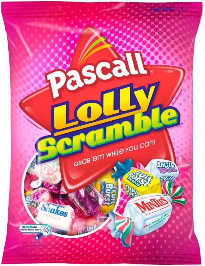 Pascall Family Bag Lolly Scramble 170g x 16ct – DutchRusk